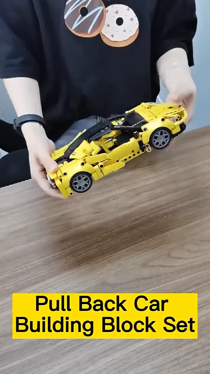 Samtoy 391pcs Assembling Diy Puzzle Mechanical Racing Car Pull Back ...