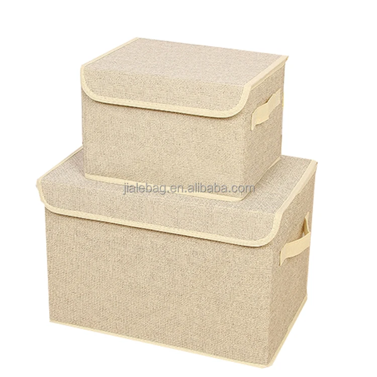 Decorative Collapsible Foldable Non Woven Fabric Container Storage Box ...