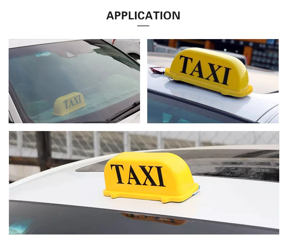 High Bright Yellow Waterproof Magnetic Taxi Top Sign Light Box - Buy ...
