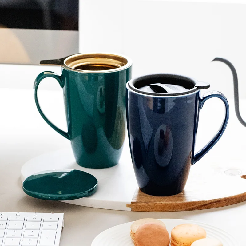 Porcelain Tea Mug With Infuser And Lid Ceramic Tea Cup - Buy Porcelain ...