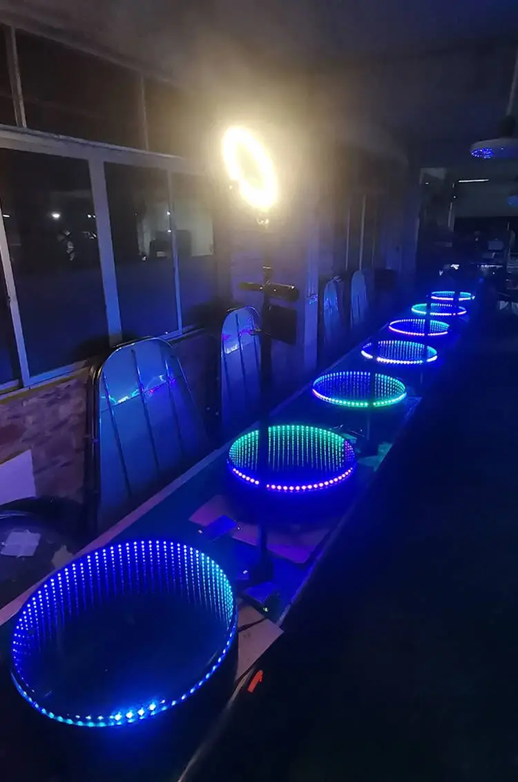 App Controlled 360 Photo Booth Led Glass Ring Light 360 Photo Booth ...