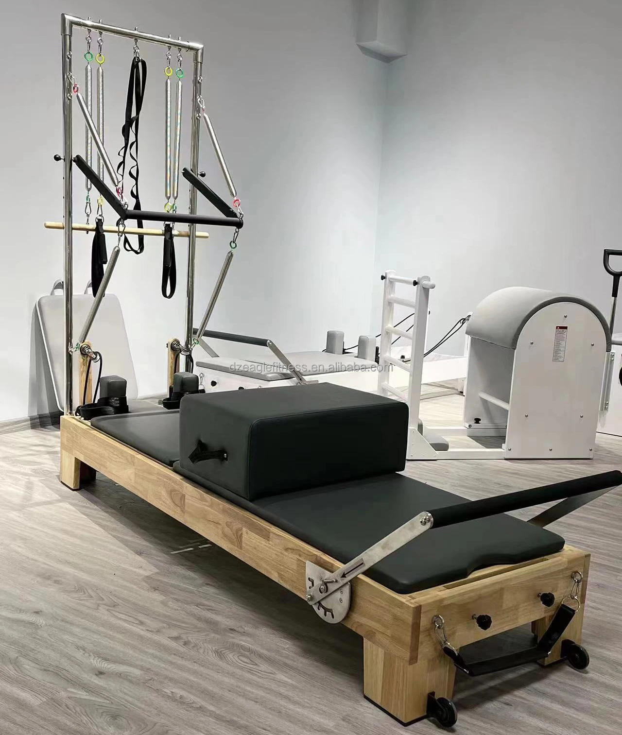 Pilates Cadillac Reformer Combo Studio Oak Maple Reformer With Trapeze ...