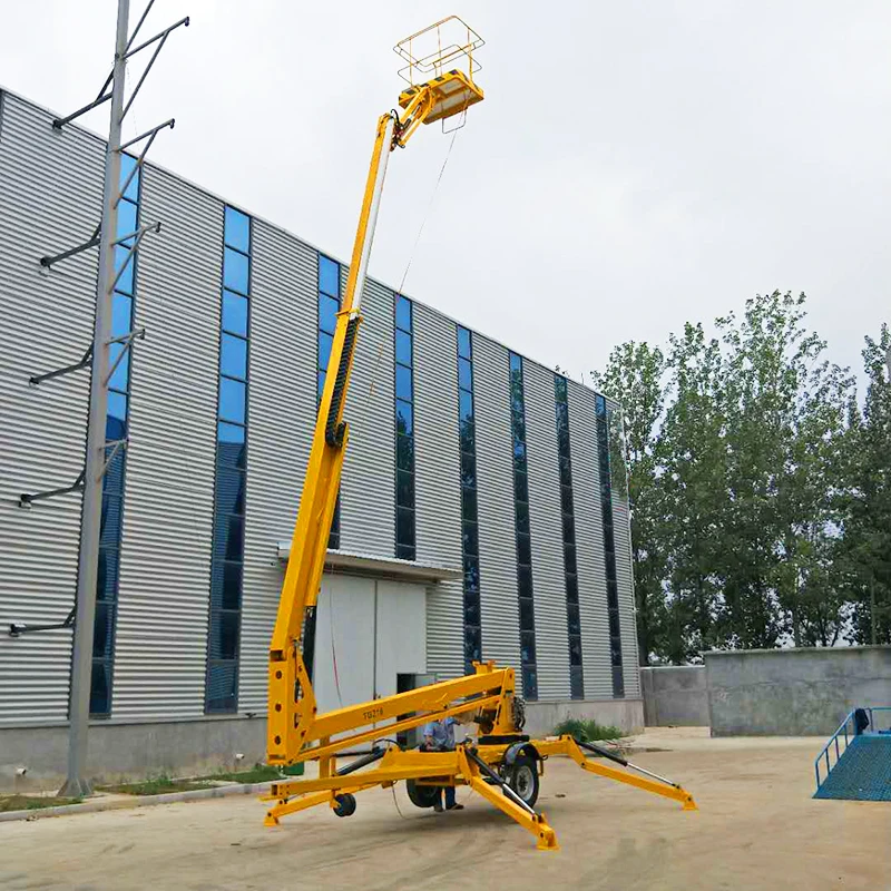 Telescopic Towable Articulated Boom Lift Tow Behind Design High ...