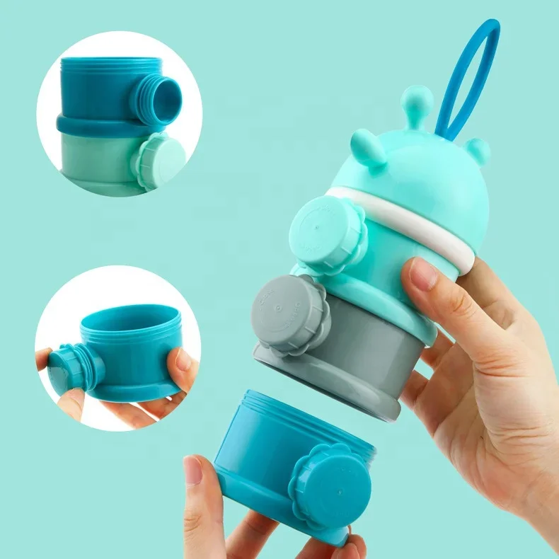 Cute Design Three Layer Milk Powder Dispenser Box Baby Formula ...