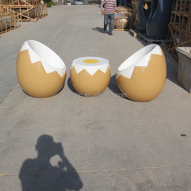 Egg Shell Dining Lounge Chair - Modern Restaurant Furniture