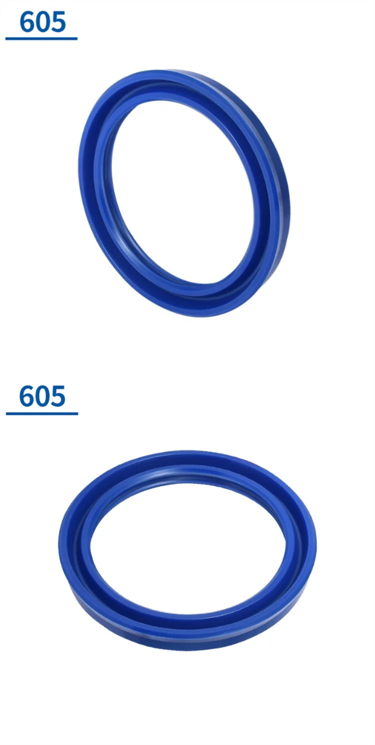 Hallite 605 Blue PU Double Lip Hydraulic Cylinder Rod Seal - OEM
