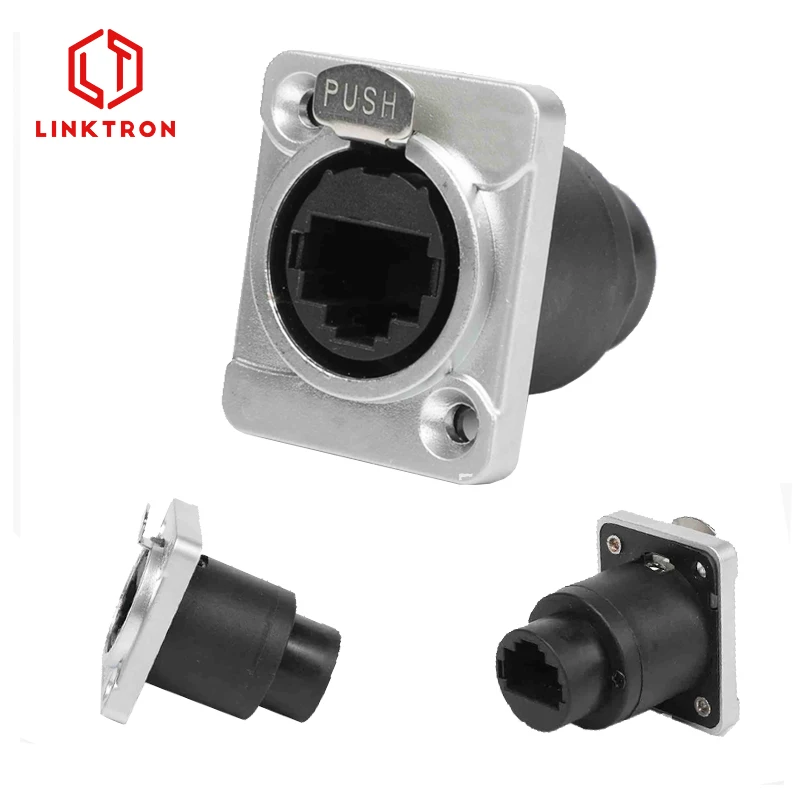 Ethernet Connector Panel Rj45 Cat6 Socket Rj45 Female Connector D-type ...