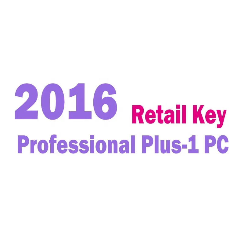2016 Professional Plus License Key 100% Online Activation 2016 Pro Plus ...