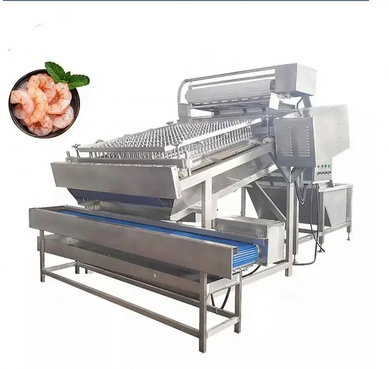 Shrimp meat skin separator and grading machine shrimp peeling machine ...