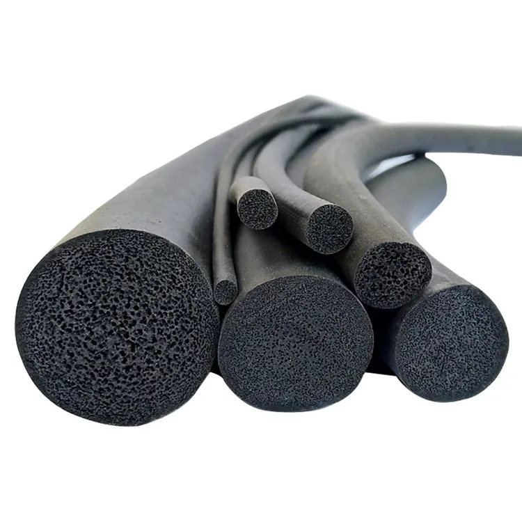 Round Epdm Foam Sealing Strip Sponge Silicone Rubber Foam Seal Strip ...
