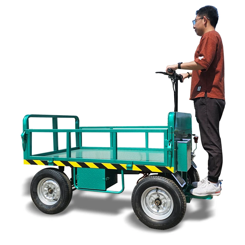 Heavy Duty Motorized Platform Cargo Carts for Efficient Warehouse ...