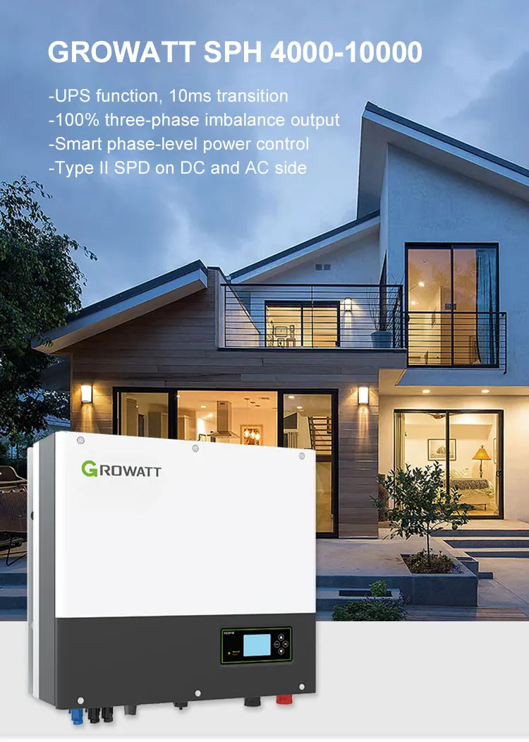 Mppt Dc To Ac Solar Inverter Storage 3 Phase Growatt Sph 10000 Tl3 Bh Up - Buy Sph 10000 Tl3 Bh ...