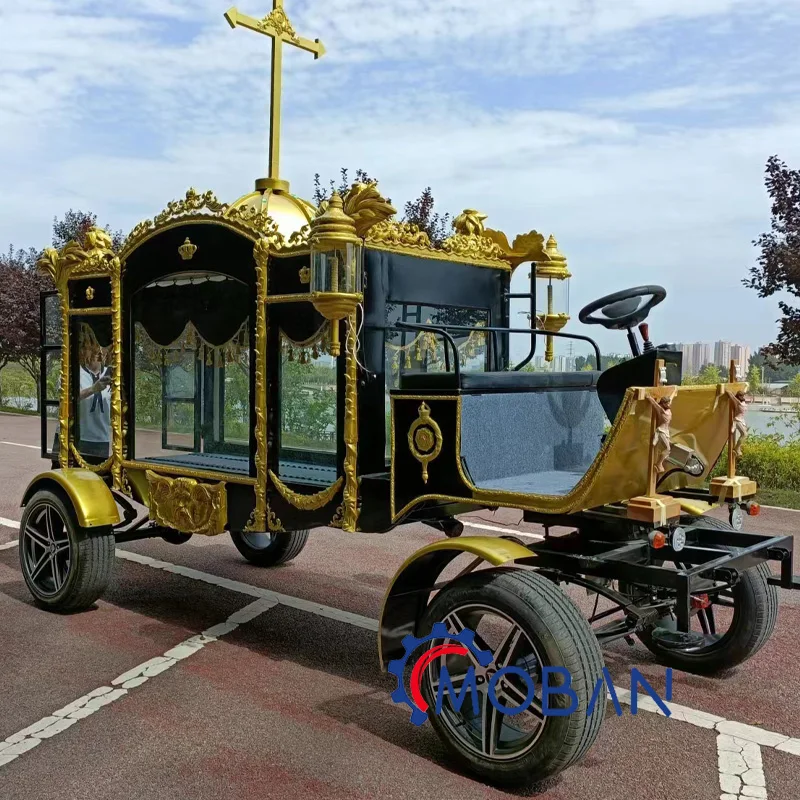 New Horse-drawn Hearse Special Hearse For Funeral White Luxury Master ...