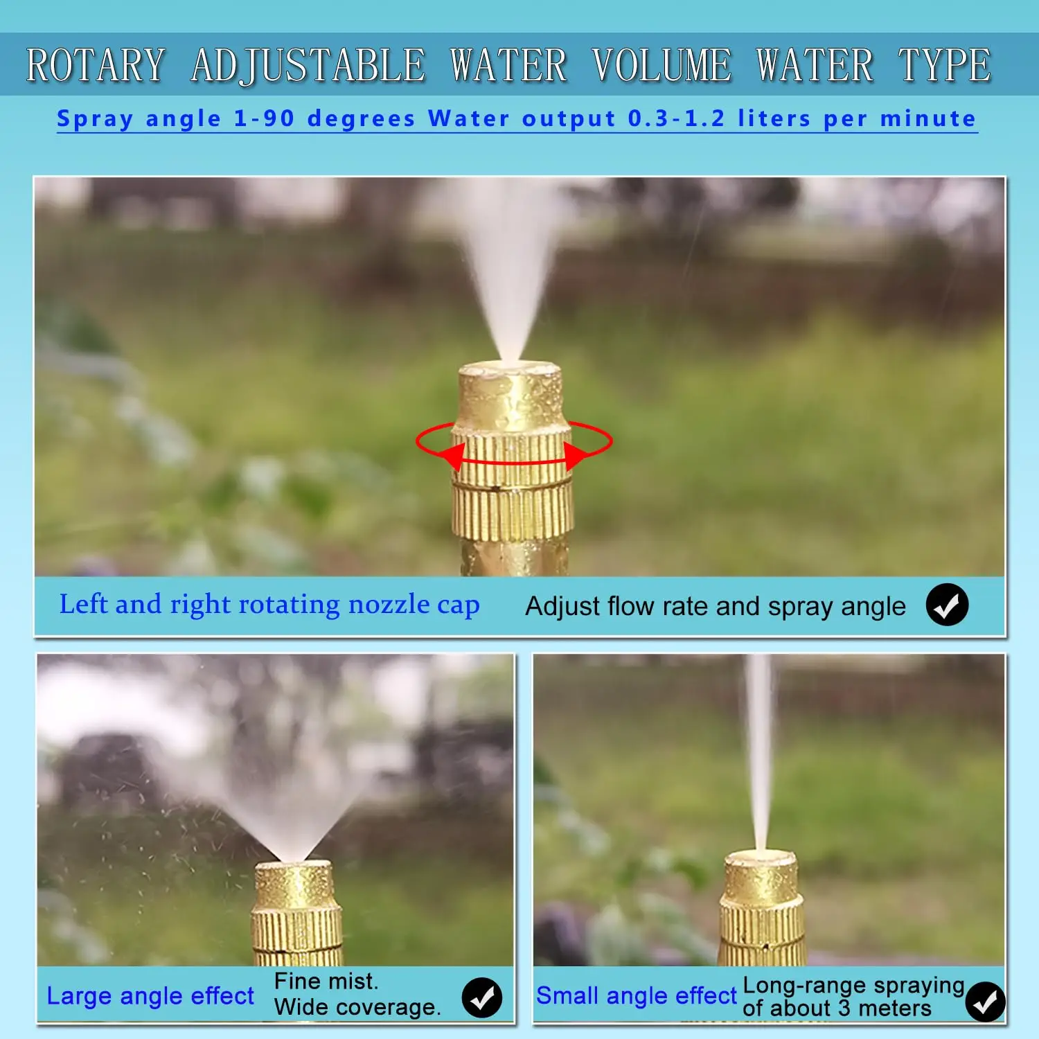 10 Meters Bendable Drip Irrigation Kit 360 Adjustable Automatic ...