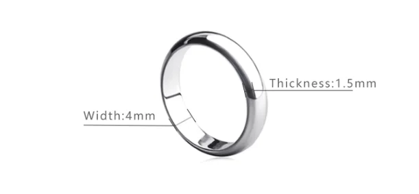 Pure Rhenium Metal Ring for Men & Women - 99.99% Pure, Mirror Polished ...
