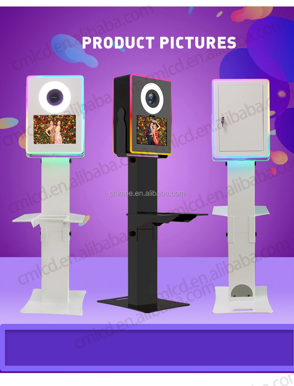 Aluminum Shell Dslr Photo Booth Wedding Party Led Flash Ring Light Surface Pro Photobooth And 11 ...