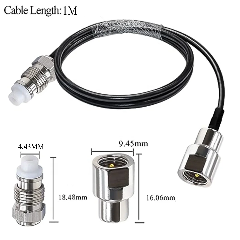 Fme Antenna Waterproof Connector Rf Coaxial Cable 50 Ohm Fme Male Plug ...