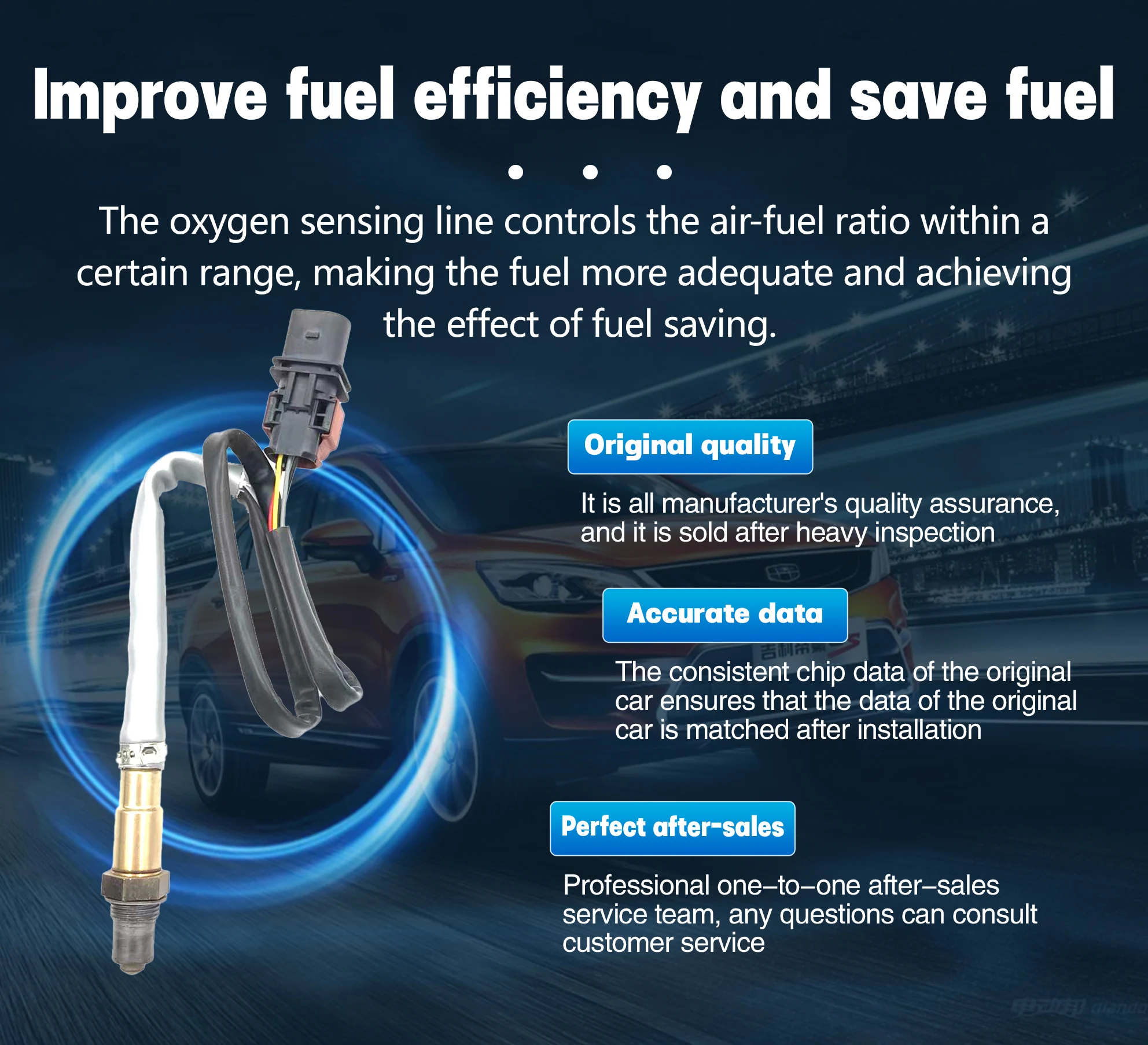 Car Sensor 11787577666 0258010031 For Bmw 7 Series 3.0t Oxygen Sensor ...