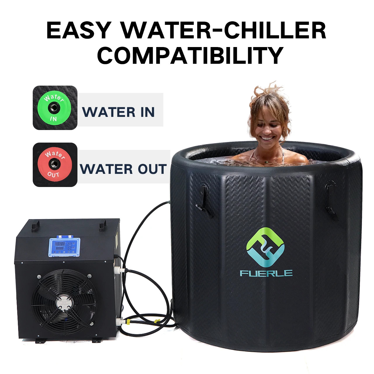 Customizable Logo Portable Cold Plunge Tub Inflatable Ice Bath Tub With ...