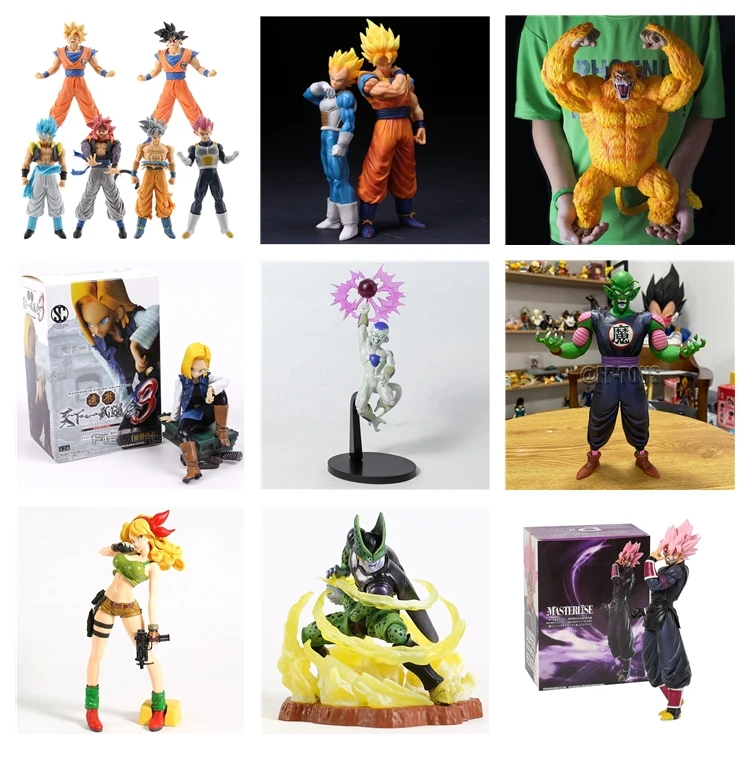 16cm Anime Dbz Super Saiyan Goku Action Figure Movable Joints Pvc Model ...