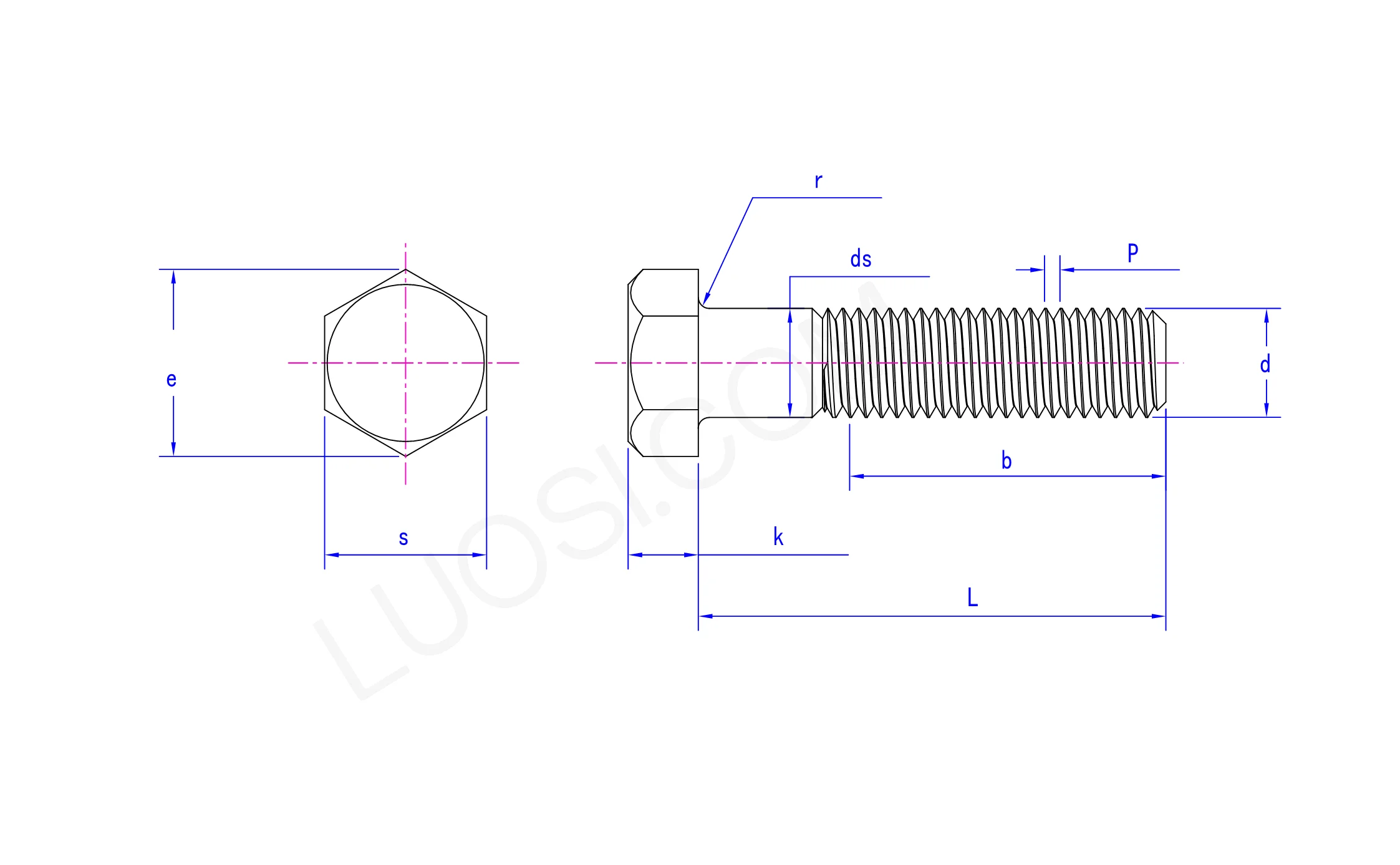 SS400 Bolt Nut Washer SUS304 M7 M40 DIN933 Standard Bolts