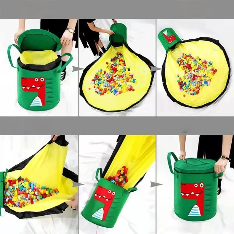 Popular Toy Storage Box Organizer and Playmat Toy Storage Basket with ...