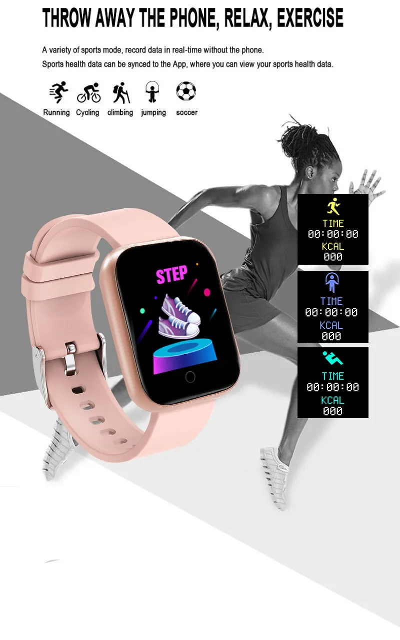 Activity Tracker Waterproof Sports Bracelet Rated Smartwatch Men And ...