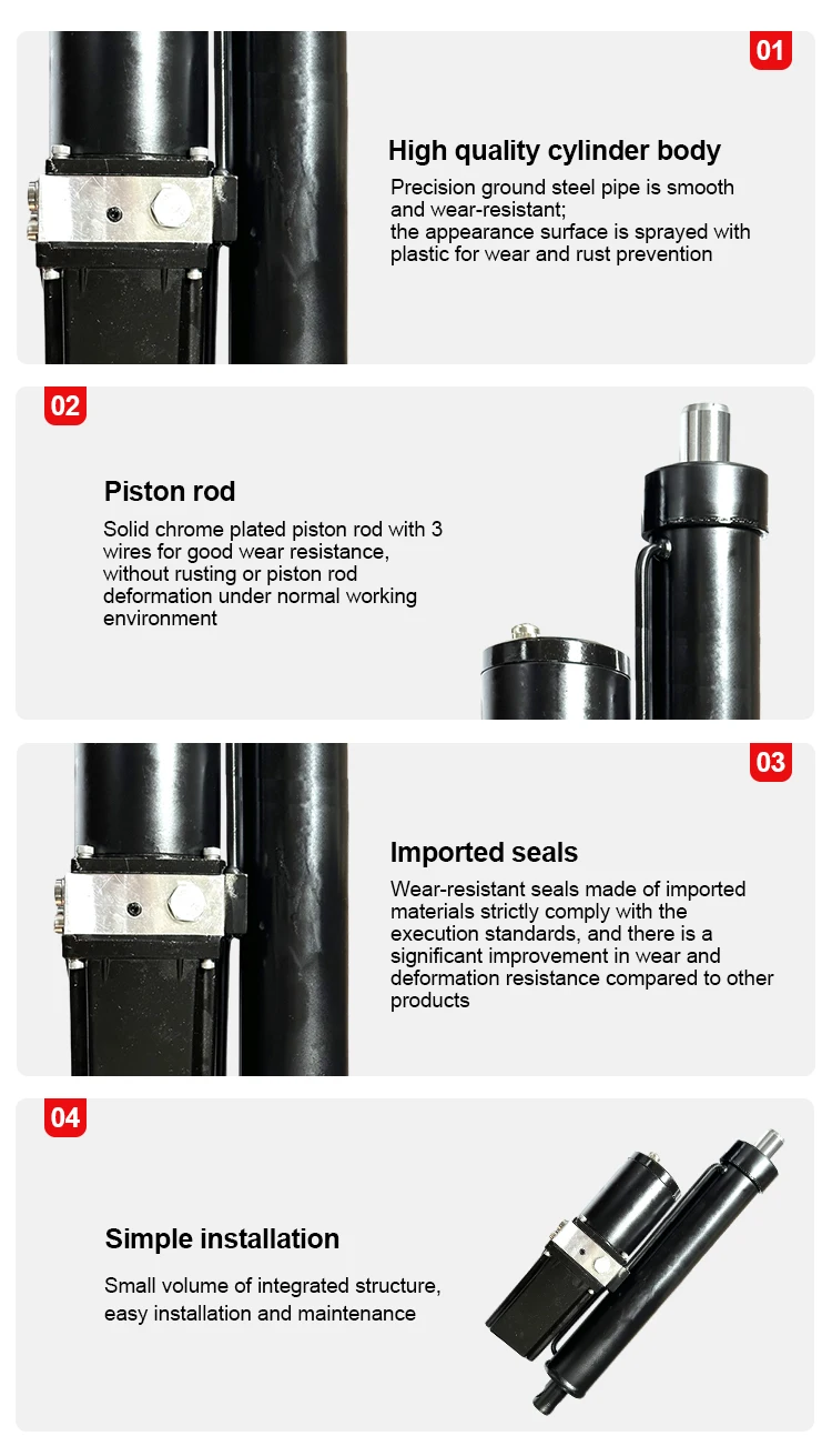2.5T Waterproof Electric Cylinder - Reliable Hydraulic Actuator