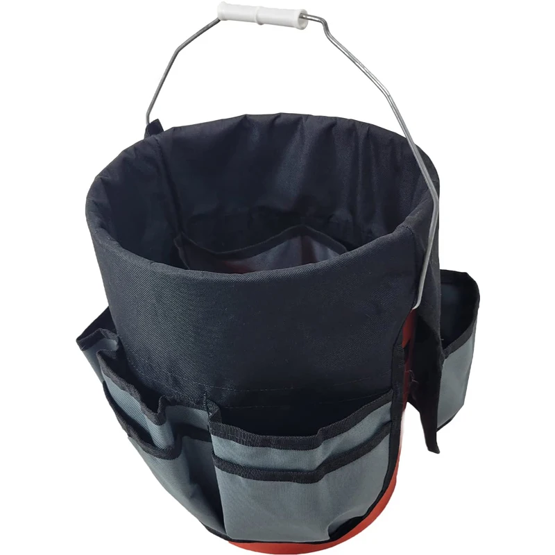 12 Pocket Slip On Bucket Bag Caddy Tool Organizer For 5 Gallon Buckets ...