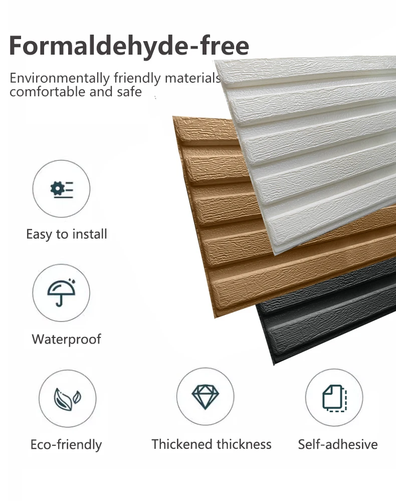 New Design Foam Wall Panel Wpc Peel And Stick Wallpaper Wall Panel De ...