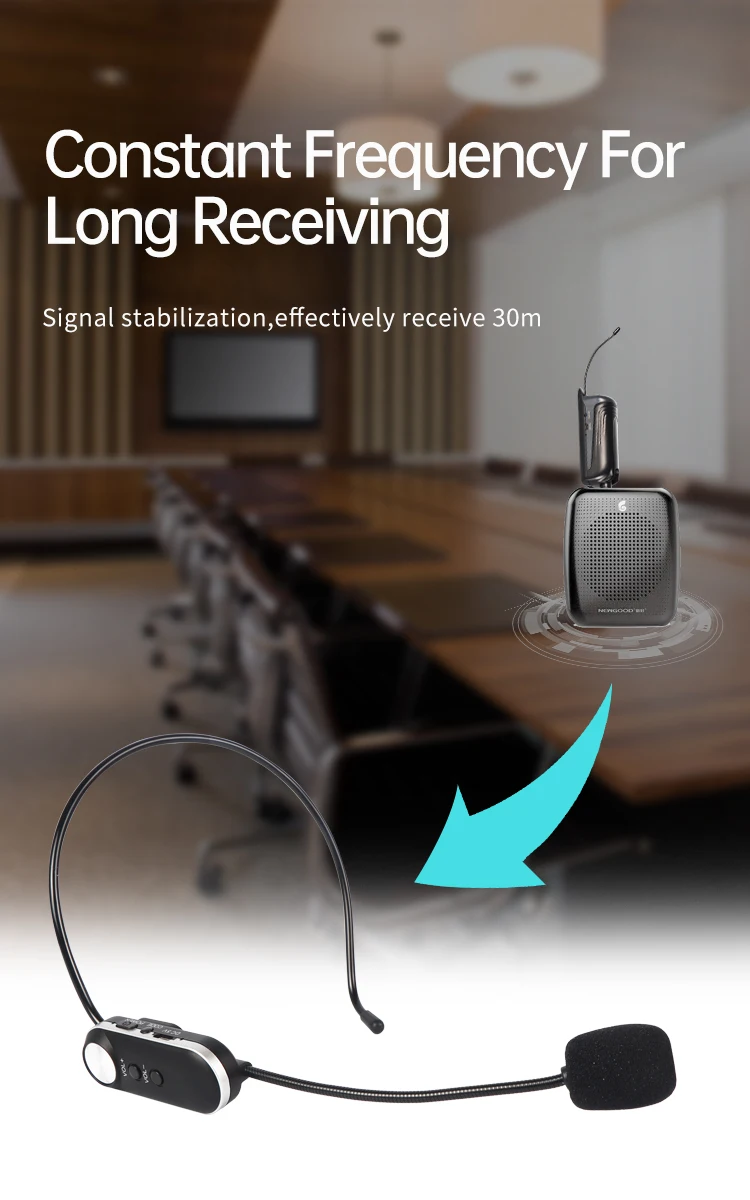 Single Channel Wireless Clip Mic Microphone Headset Microphone Outdoor ...