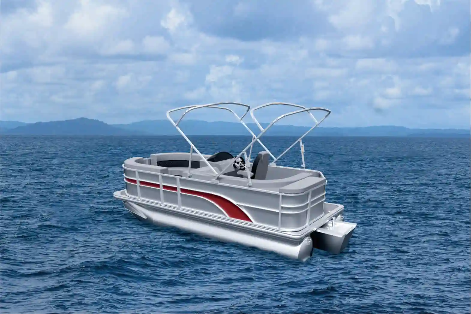 Kinocean 16ft Entertainment Pontoon Boat - Portable Paradise