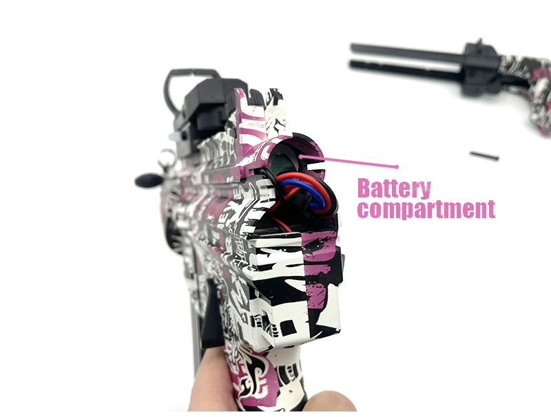 Soft Bullet Dart Toy Gun Game Playing Gel Blaster Bombs Machine Gun ...