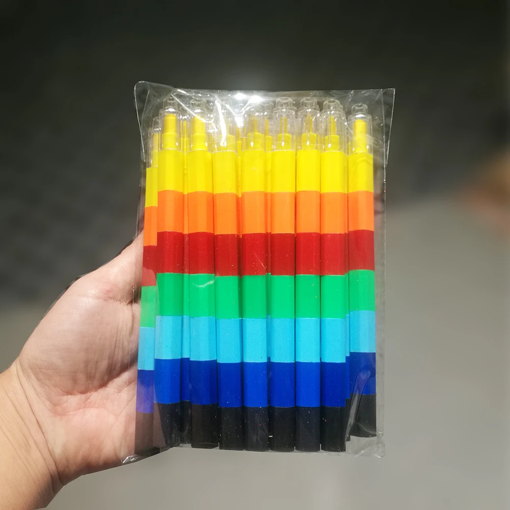 Stacking Crayons For Kids 24 Pack Stacking Crayons - Buildable Rainbow ...