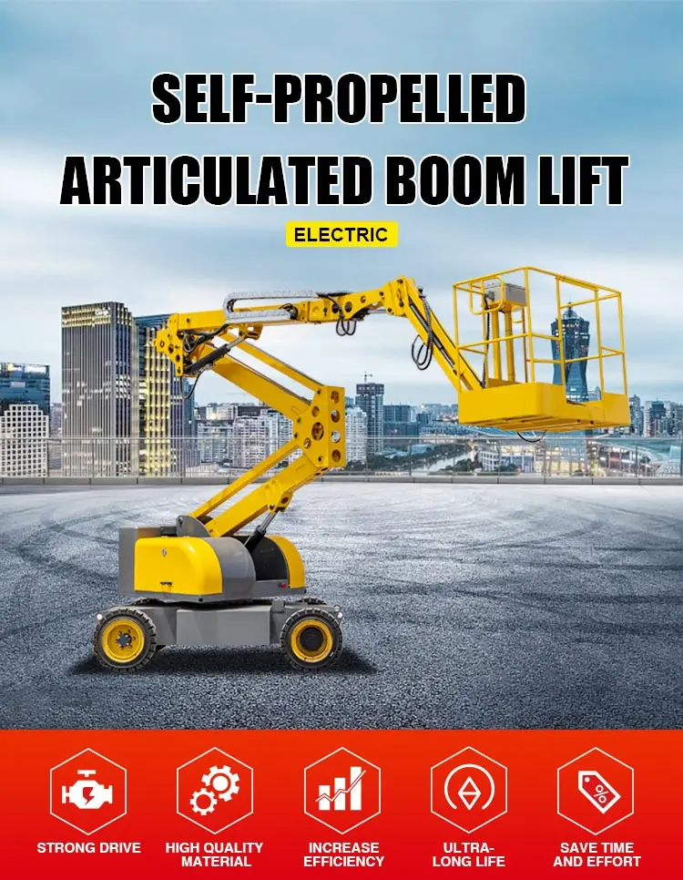 Mobile Hydraulic Self Propelled Aerial Arm Lift Manlift Electric Spider ...