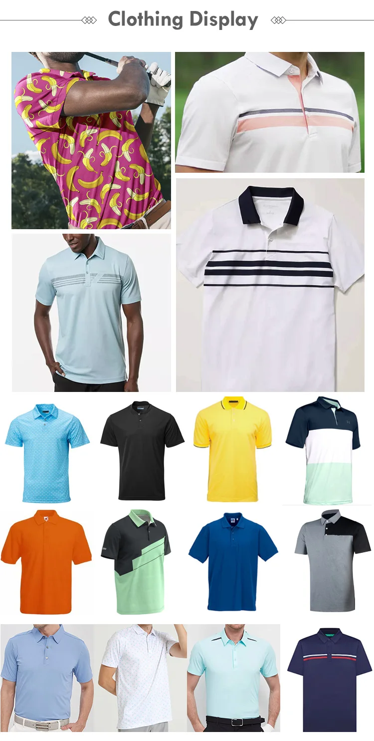 Wholesale Custom High Quality Golf Shirt Clothing Golf Polo Shirts Golf ...