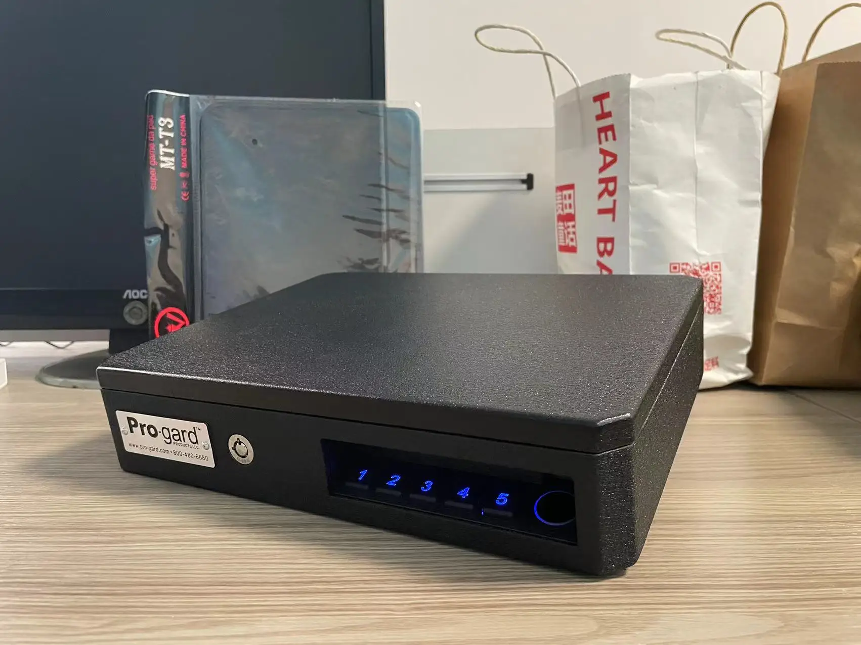 Small Home And Car Secret Gun Safe With Fingerprint Lock Hidden ...