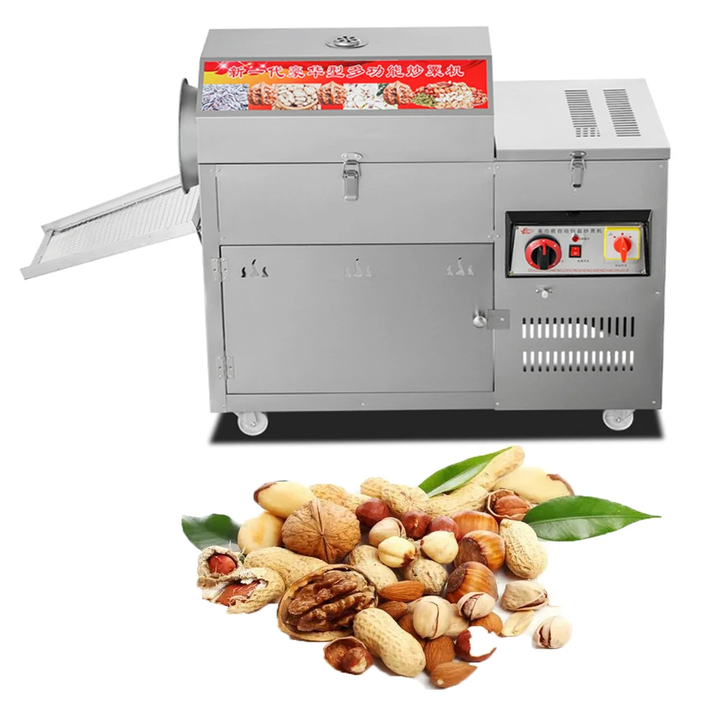 Stainless Steel Nuts Roasting Machine Roasting Soybean Machine ...