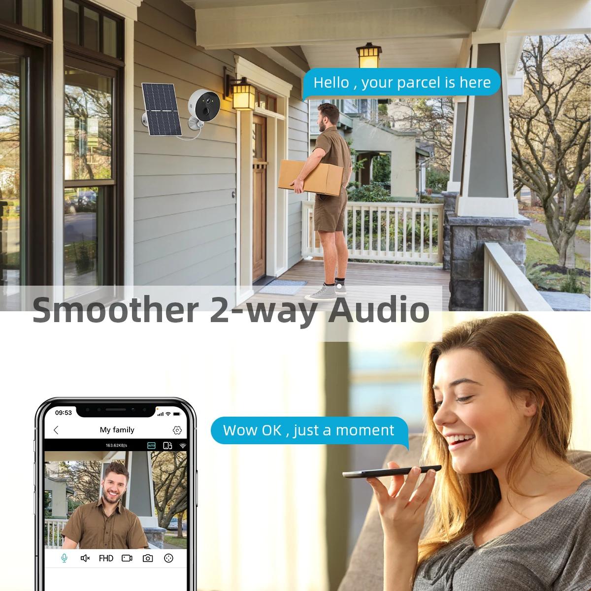 Outdoor Indoor Night Vision Online Wifi Ip Hd Pet Wi Fi Camera Home ...