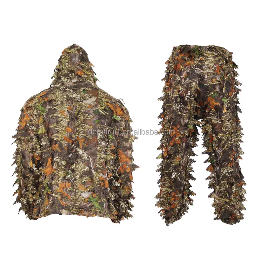 3D Leaf Camouflage Ghillie Suit - Ideal for Outdoor Hunting