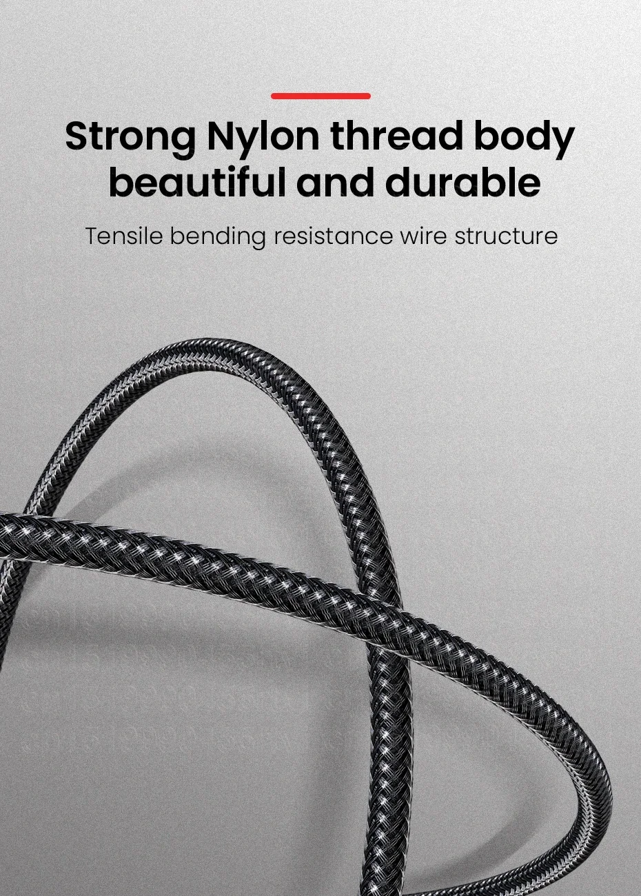 6a 3 In 1 Supercharging Cable Micro Usb Type-c Fast Charger Micro Usb ...