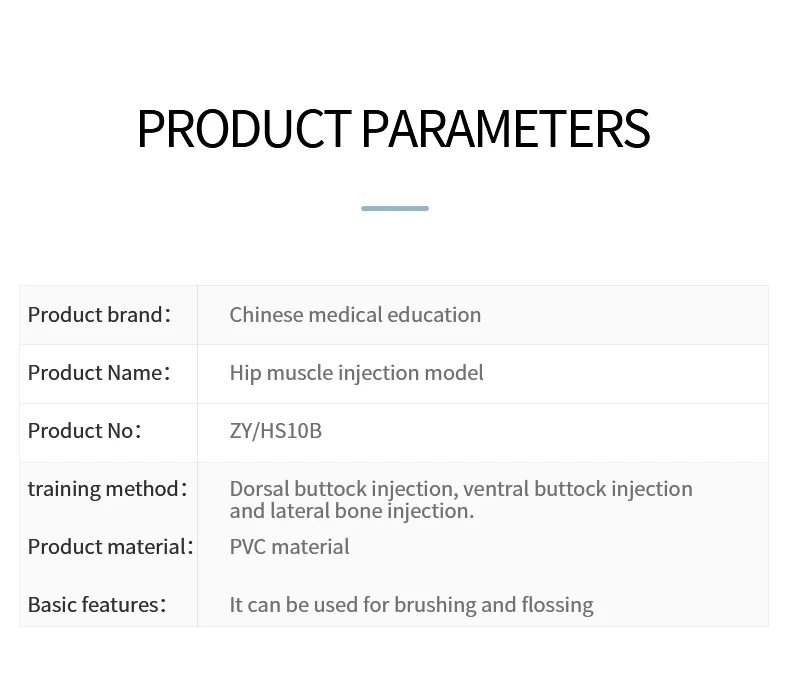 Intramuscular Injection Model Nursing Model Human Buttocks Nursing Training Hip Muscle Injection