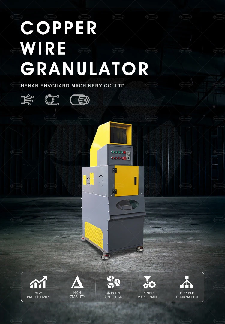 Waste Cable Wire Separation Machine Mini Copper Wire Granulator - Buy ...