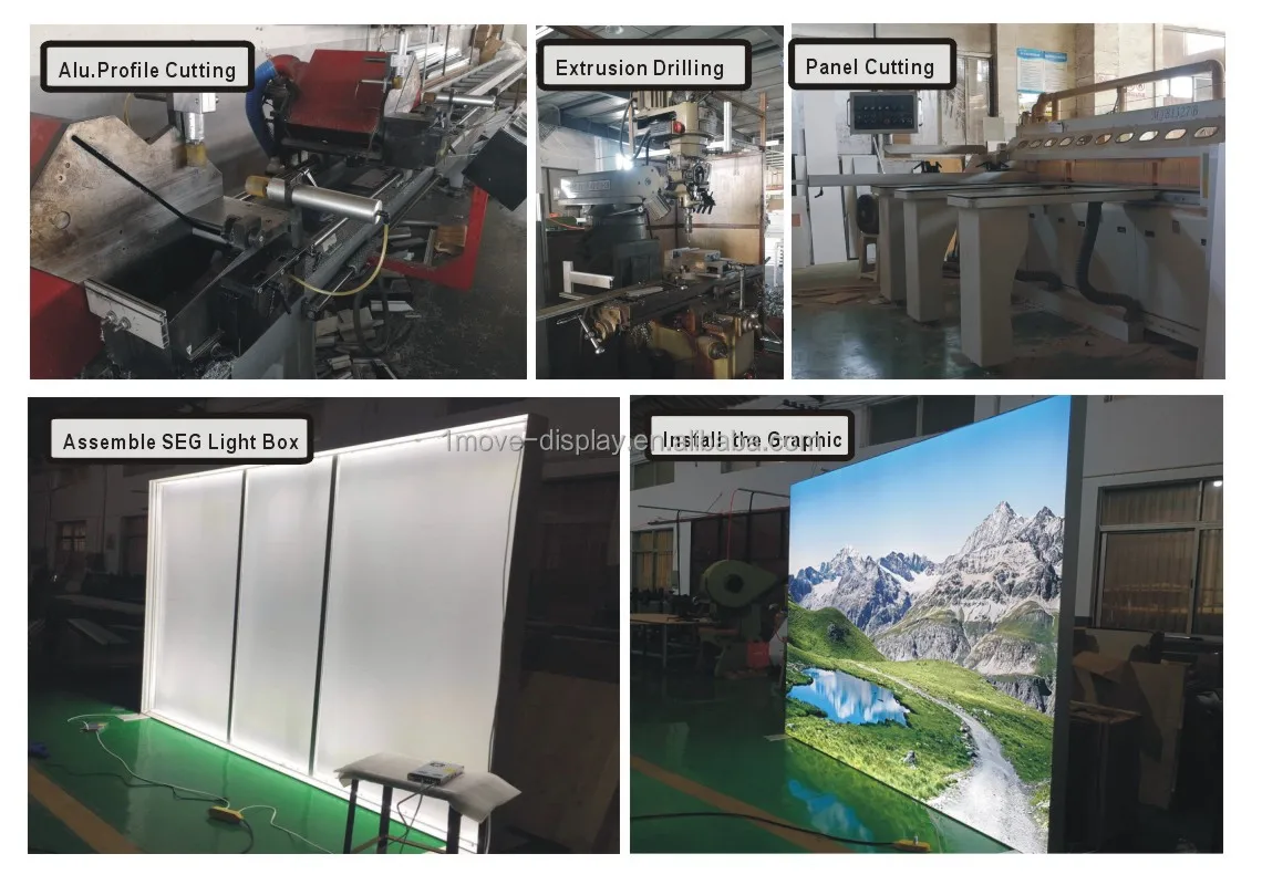 Customized Trade Show Backdrop Wall Seg Pop Up Backlit Light Box ...