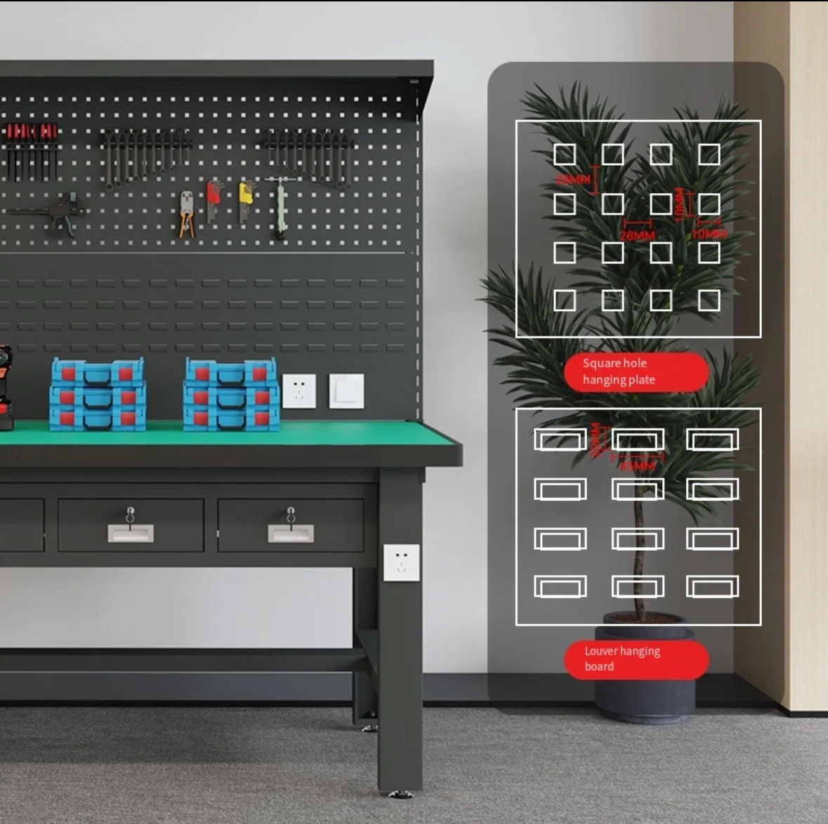 Workshop Heavy Industrial Electronic Steel Workbench Workstation - Buy ...