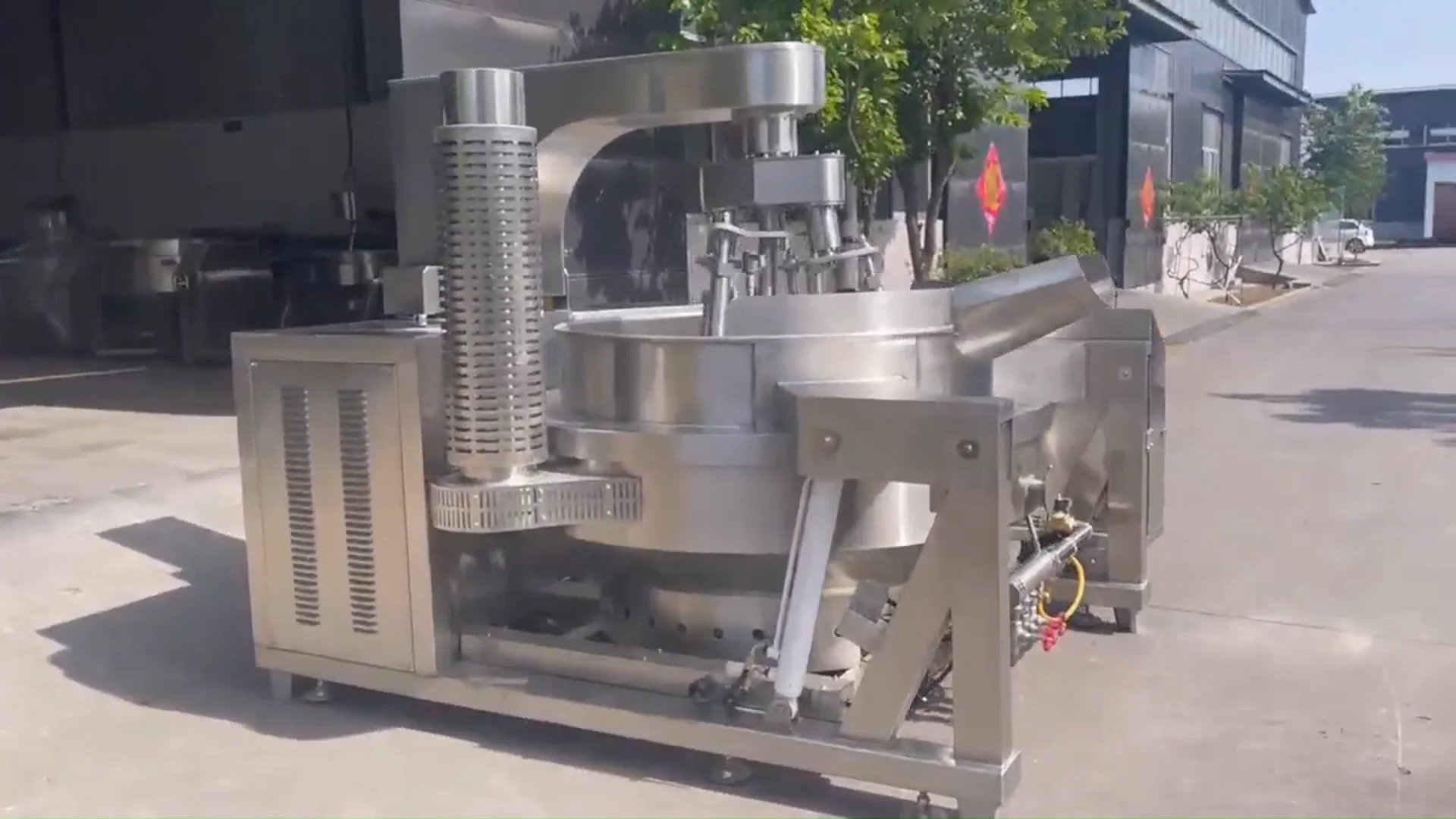 Commercial Steam Stirring Cooking Pots Jacketed Milk Boiler Electric ...