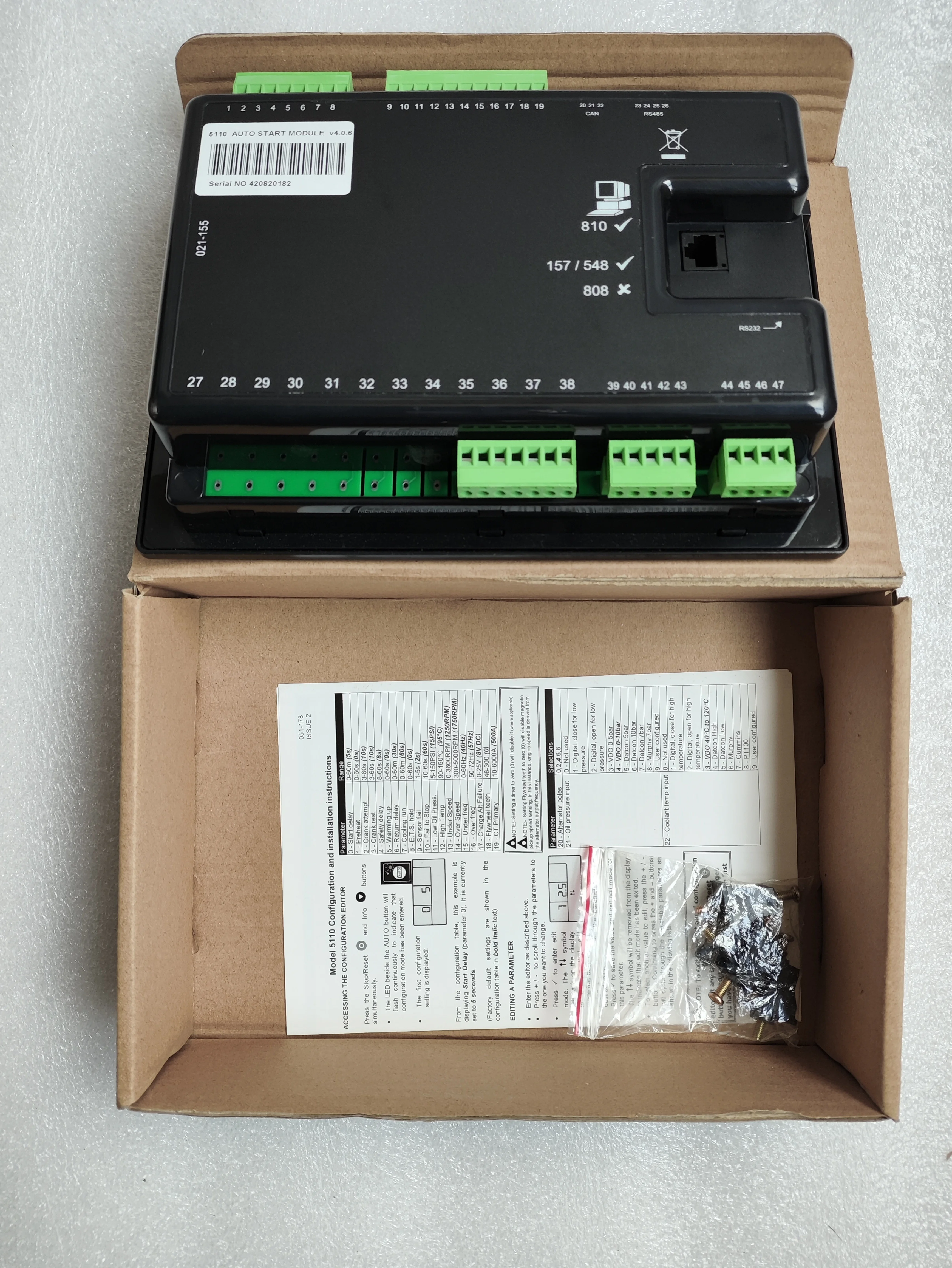 Oem Genuine Genset Generator Parts Generator Controller 5110 Dse5110 ...
