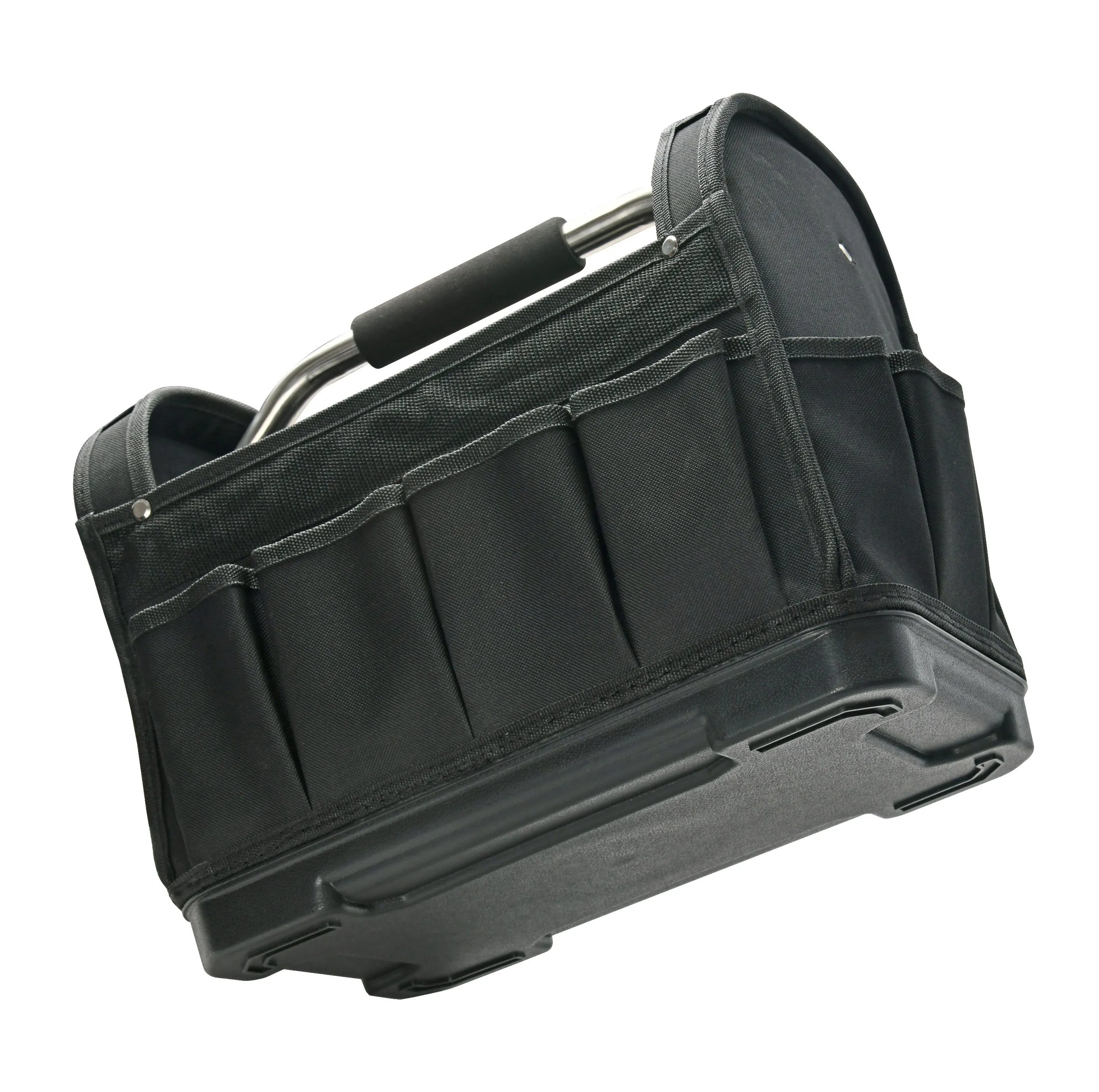 Uweld 16Inch Tool Tote with Waterproof Hard With Rotating Handle, Open ...