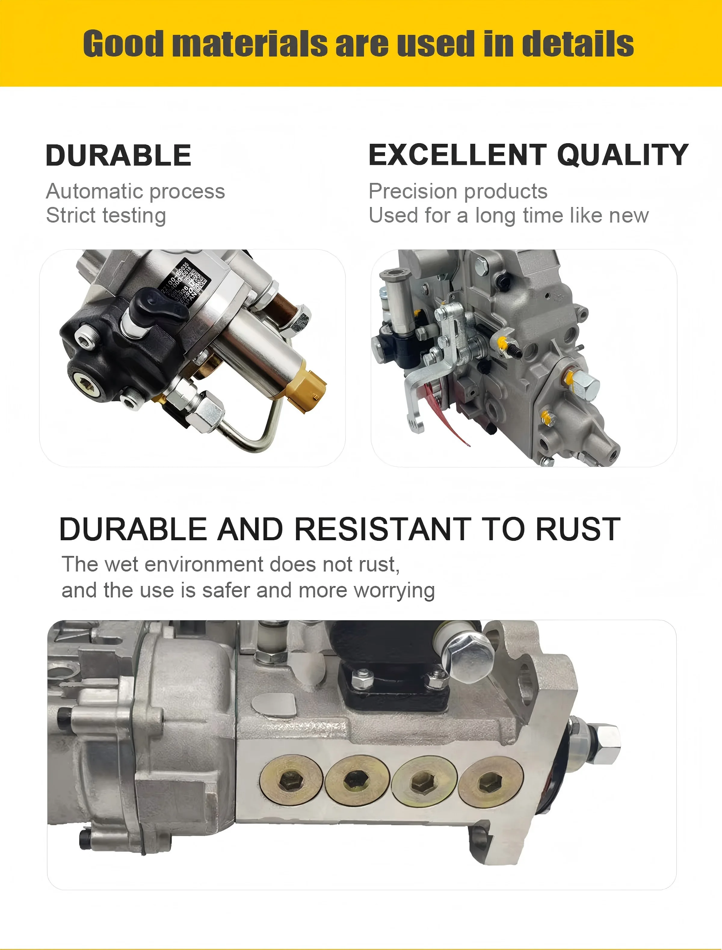 Excavator Parts Diesel Fuel Pump 0445010692 0445010676 0445010677 ...