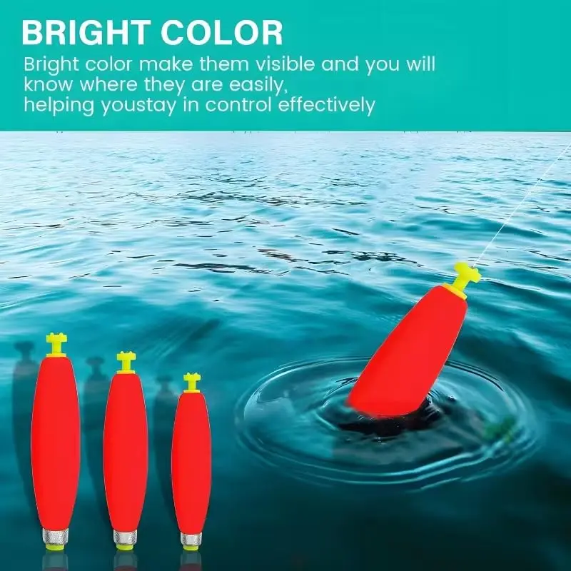 Pole Floats 10pcs Fishing Peg Floats Catfish Fishing Bobbers Foam Rig ...